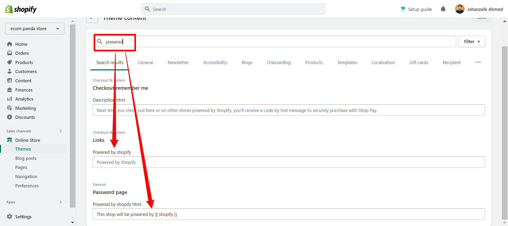 How to Remove Powered by Shopify in 3 Steps | Ecom Panda