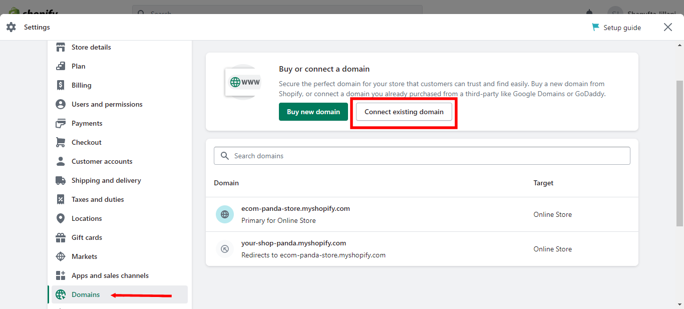 How to Transfer Domain to Shopify in 5 Easy Steps | Ecom Panda